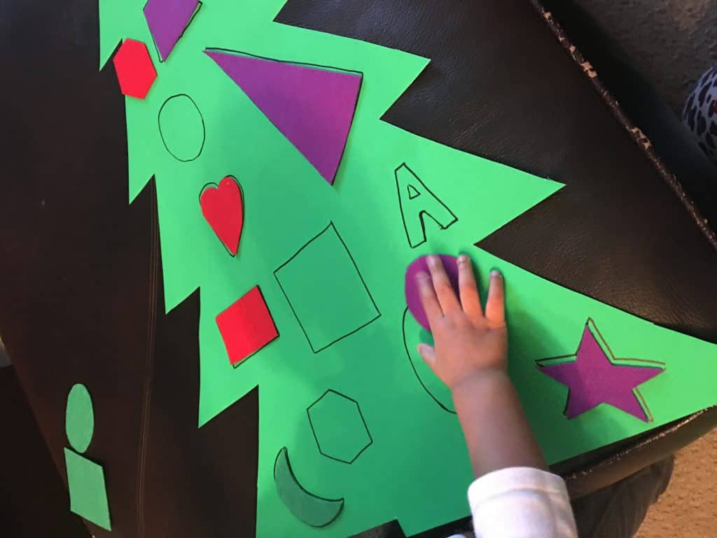 Preschool Christmas Activities: Shape Tree