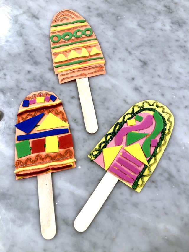 popsicle stick craft summer | Keep Toddlers Busy