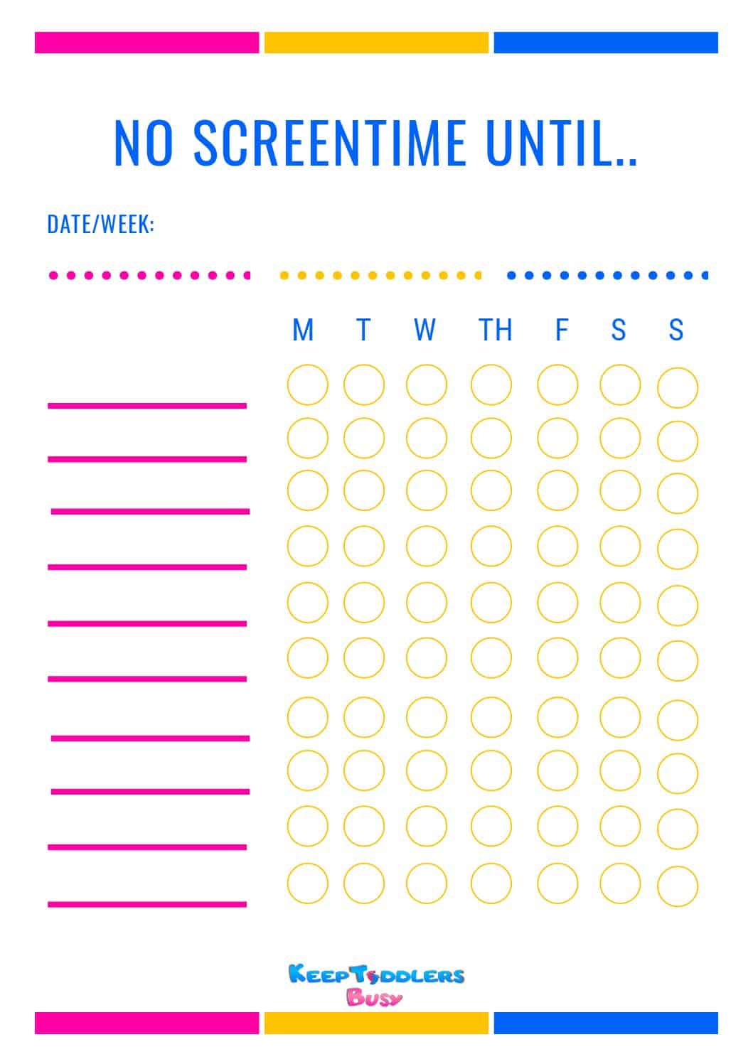 No-Screentime-Until | Keep Toddlers Busy