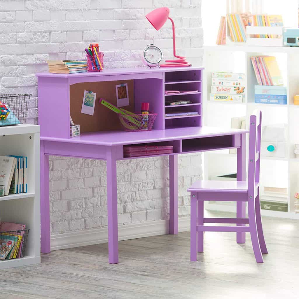 Purple-Homework-Desk | Keep Toddlers Busy