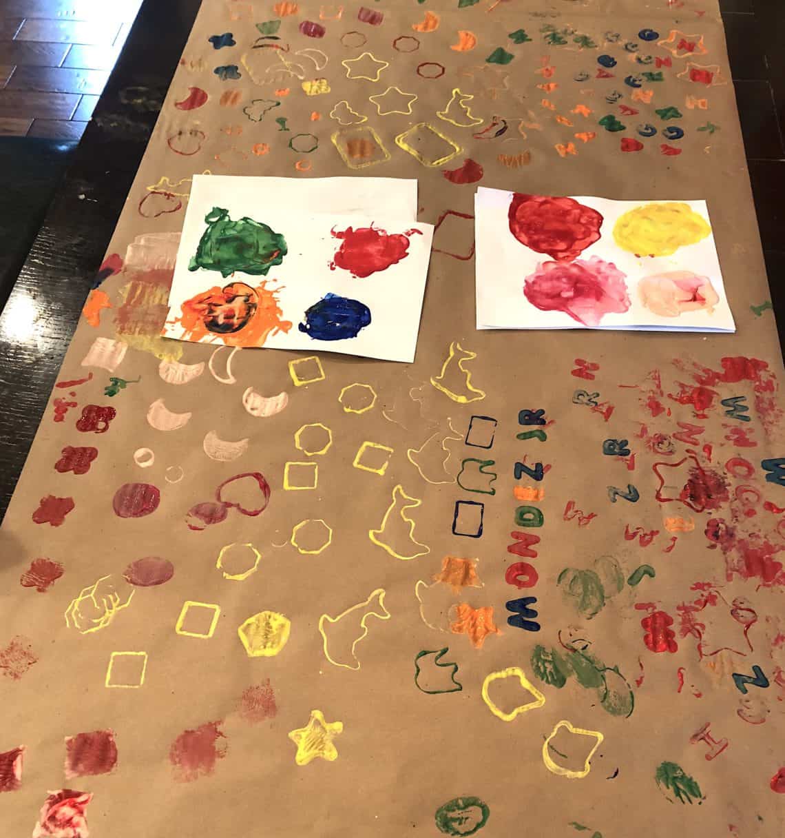 Easy Preschool Shape Activity: Shape Stamping