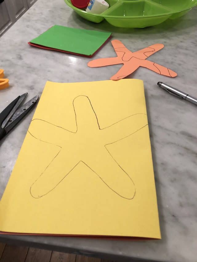 Toddler Fine Motor Skills Activities: Star Fish Decorating