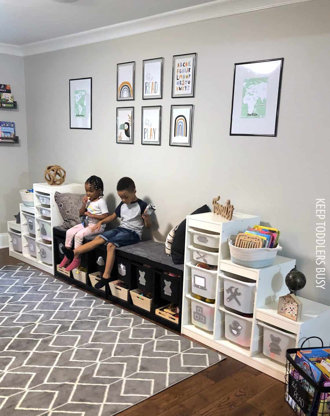 Our IKEA Playroom Storage Makeover Reveal