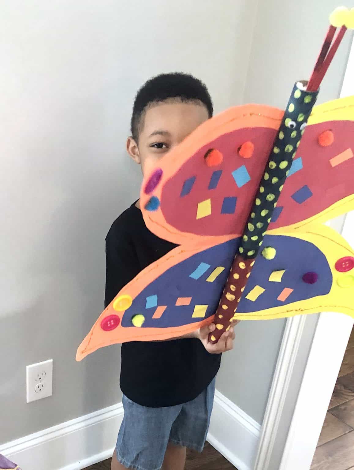 Paper Towel Roll Crafts: Giant Butterfly