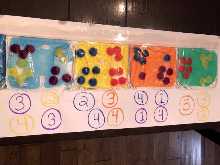 Sensory Activities Toddlers Will Love: Sensory Bag Counting