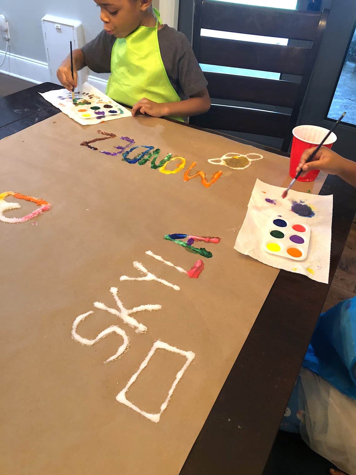Awesome Solar System Salt Painting for Kids