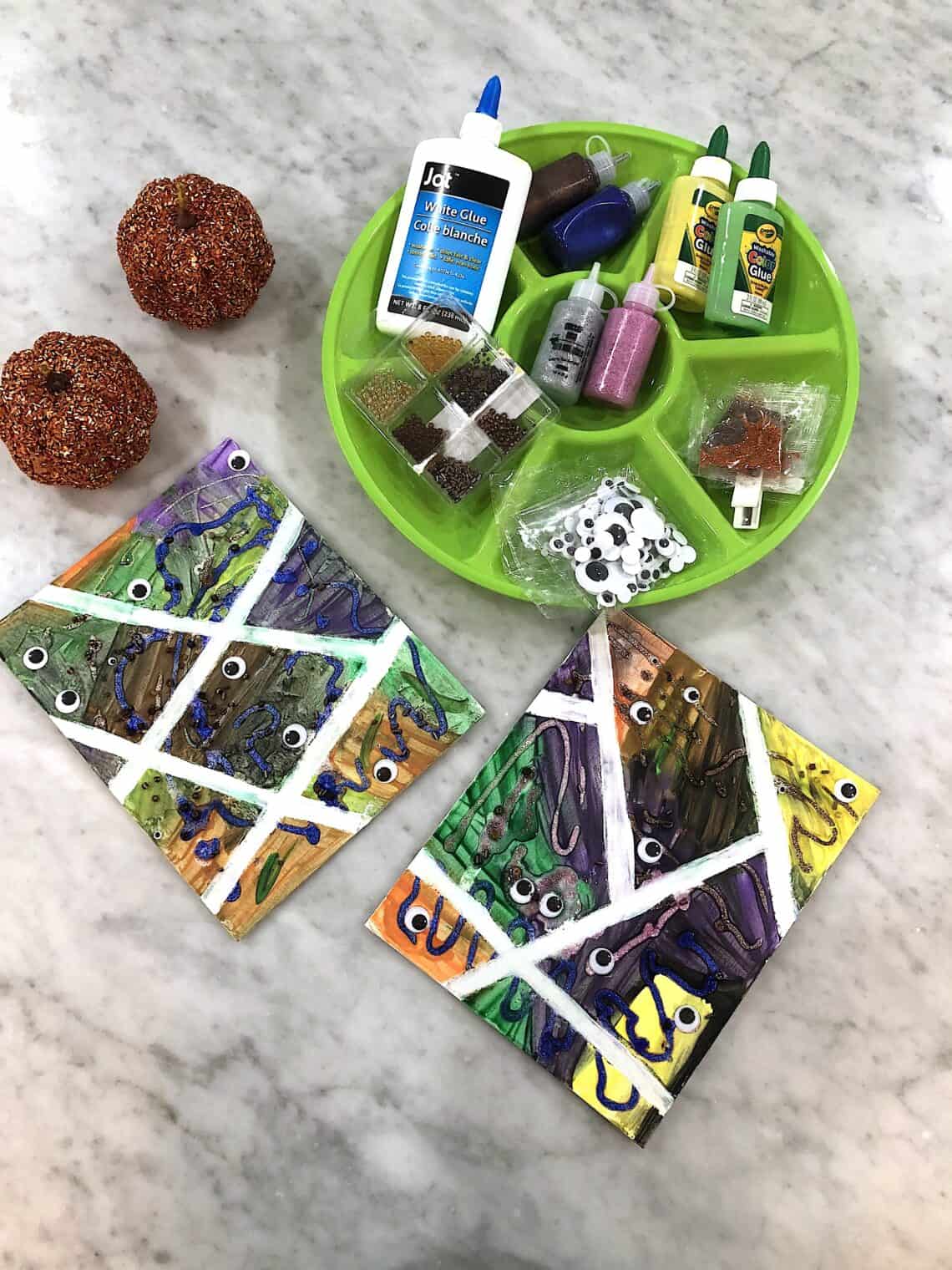 Spooktacular Abstract Halloween Art for Kids