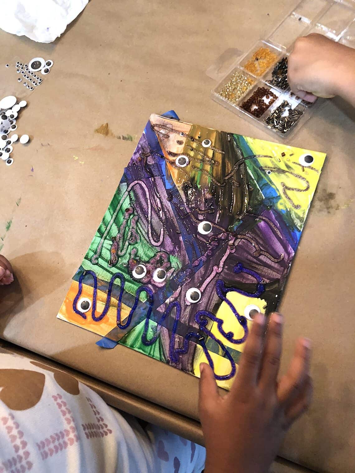 Spooktacular Abstract Halloween Art for Kids