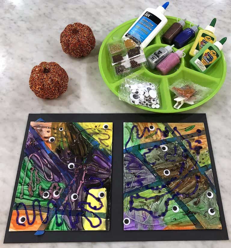 Spooktacular Abstract Halloween Art for Kids