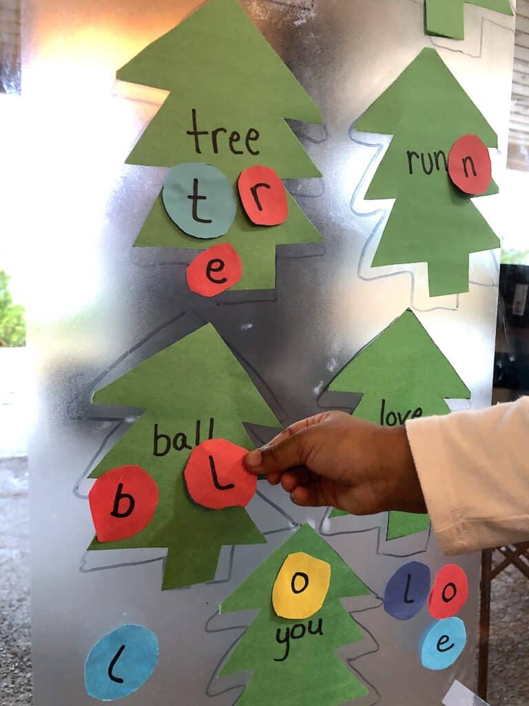 Kindergarten Sight Word Activities letter matching | Keep Toddlers Busy