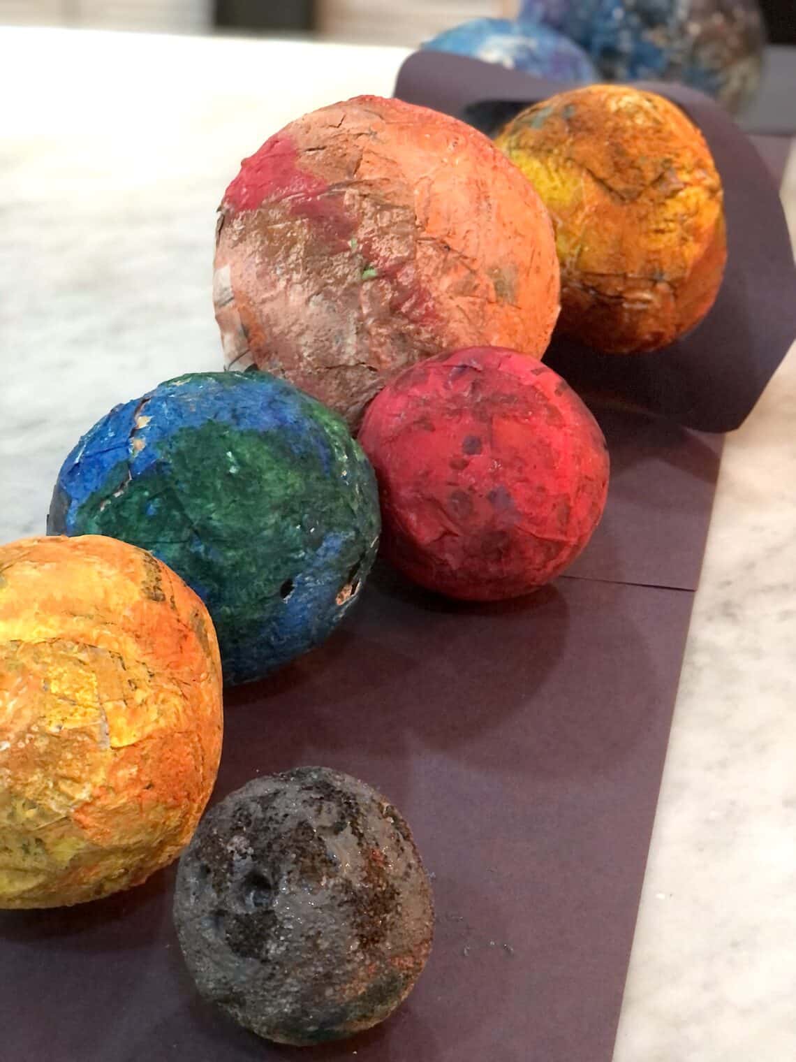 Paper Mache Projects For Kids balls | Keep Toddlers Busy