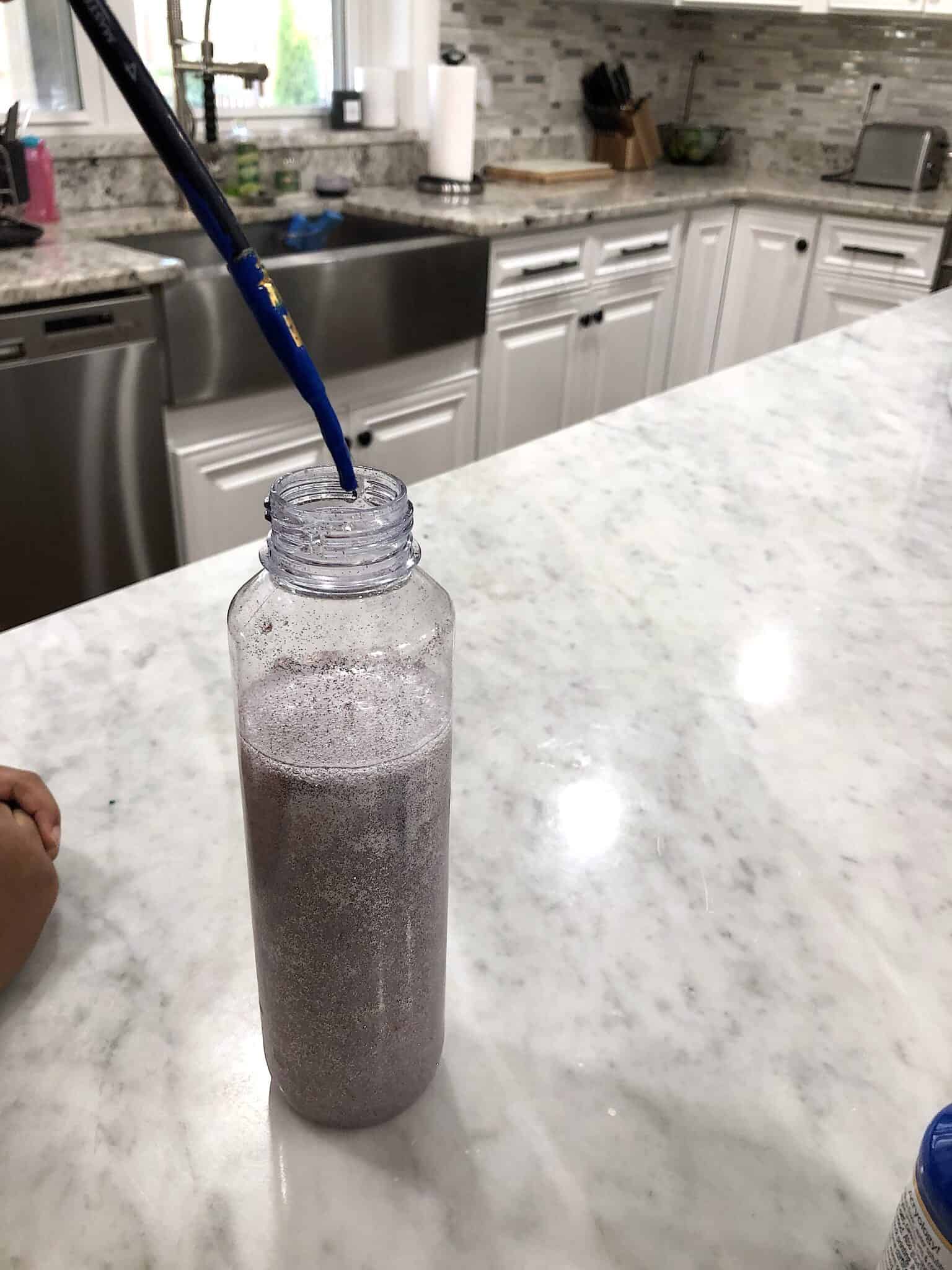 How To Make An Easy No-Dye Galaxy Sensory Bottle For Kids