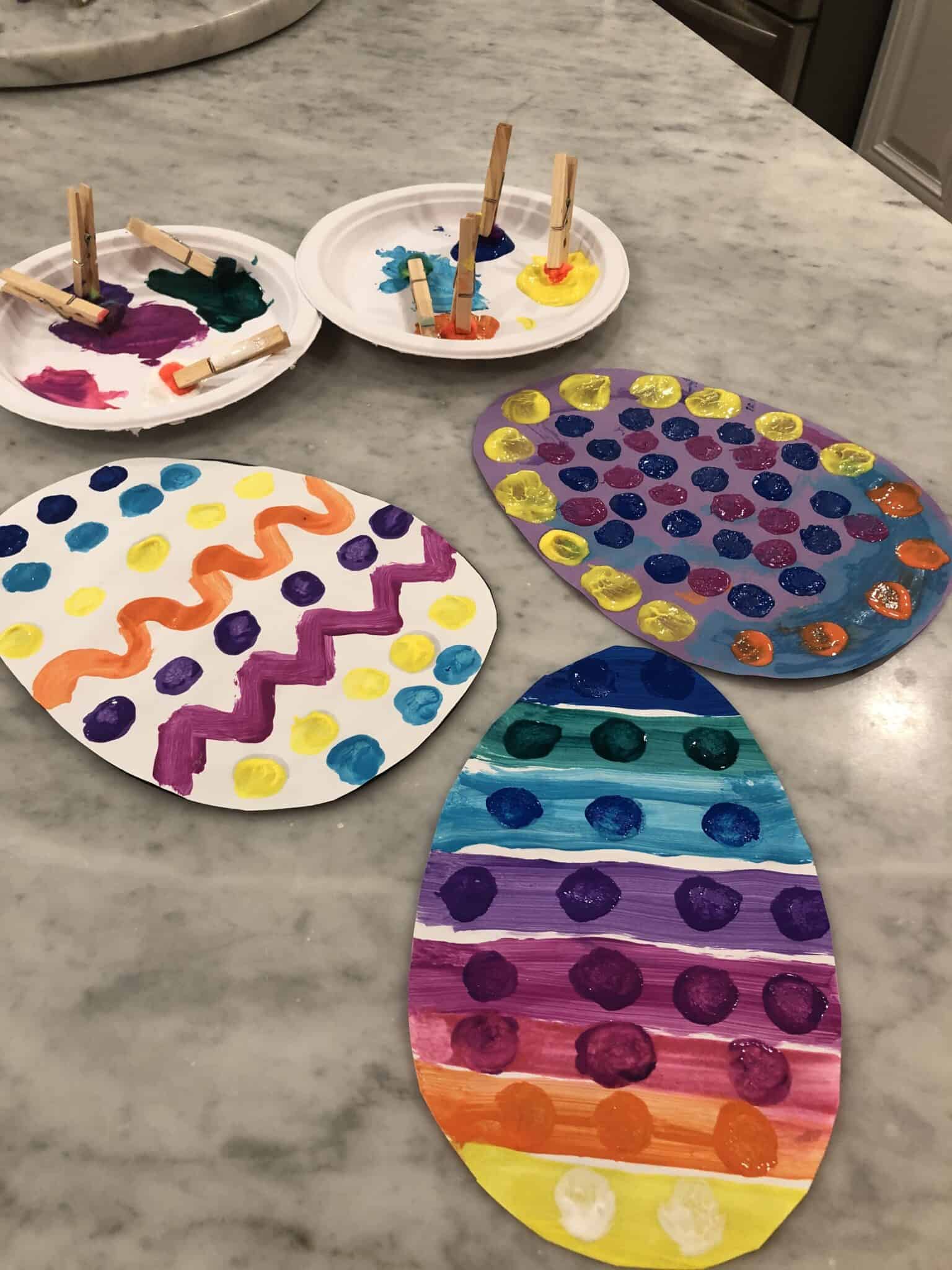 Easy Easter Crafts For Preschoolers: Play Dough Eggs