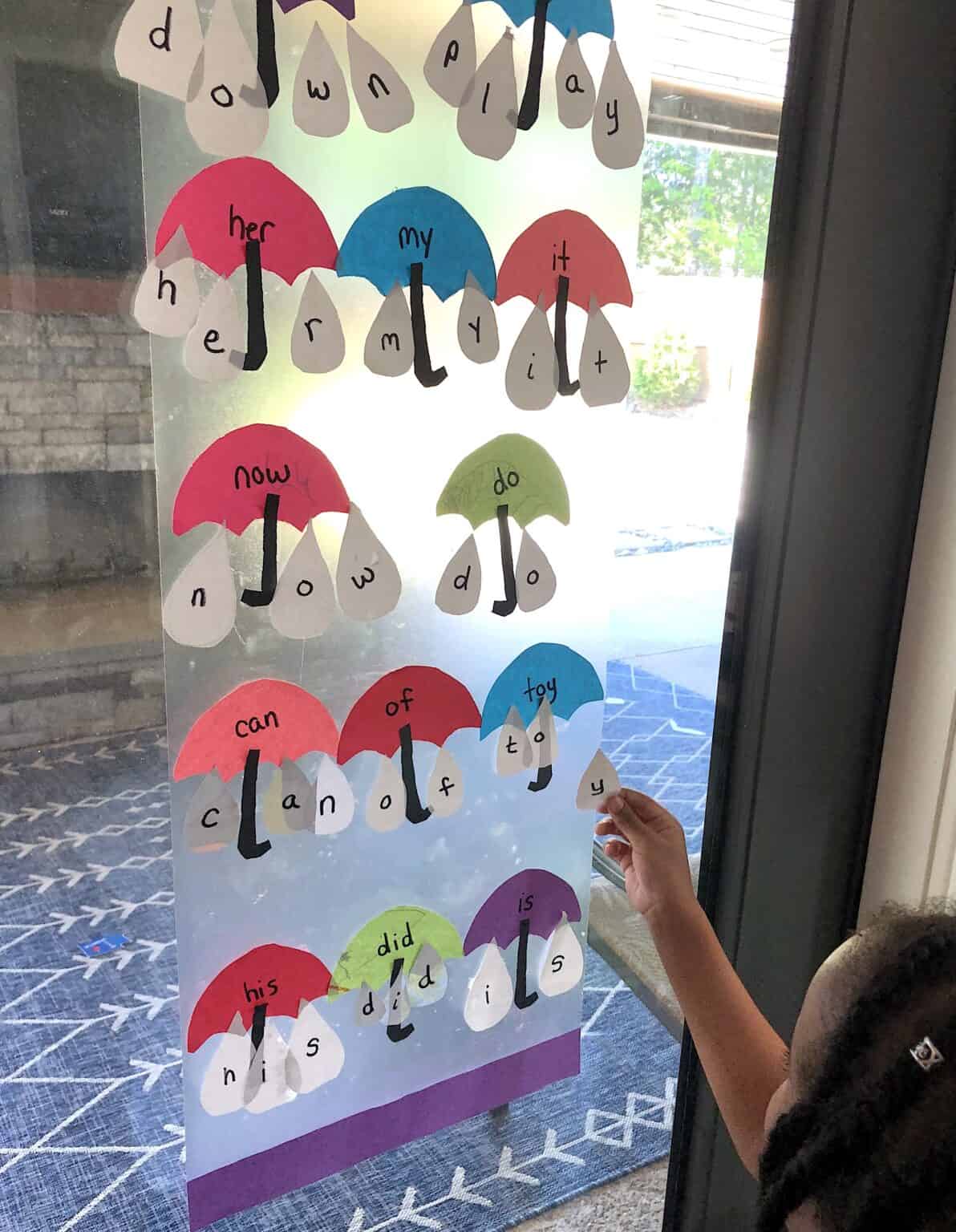 The Best April Showers Preschool Sight Word Activity