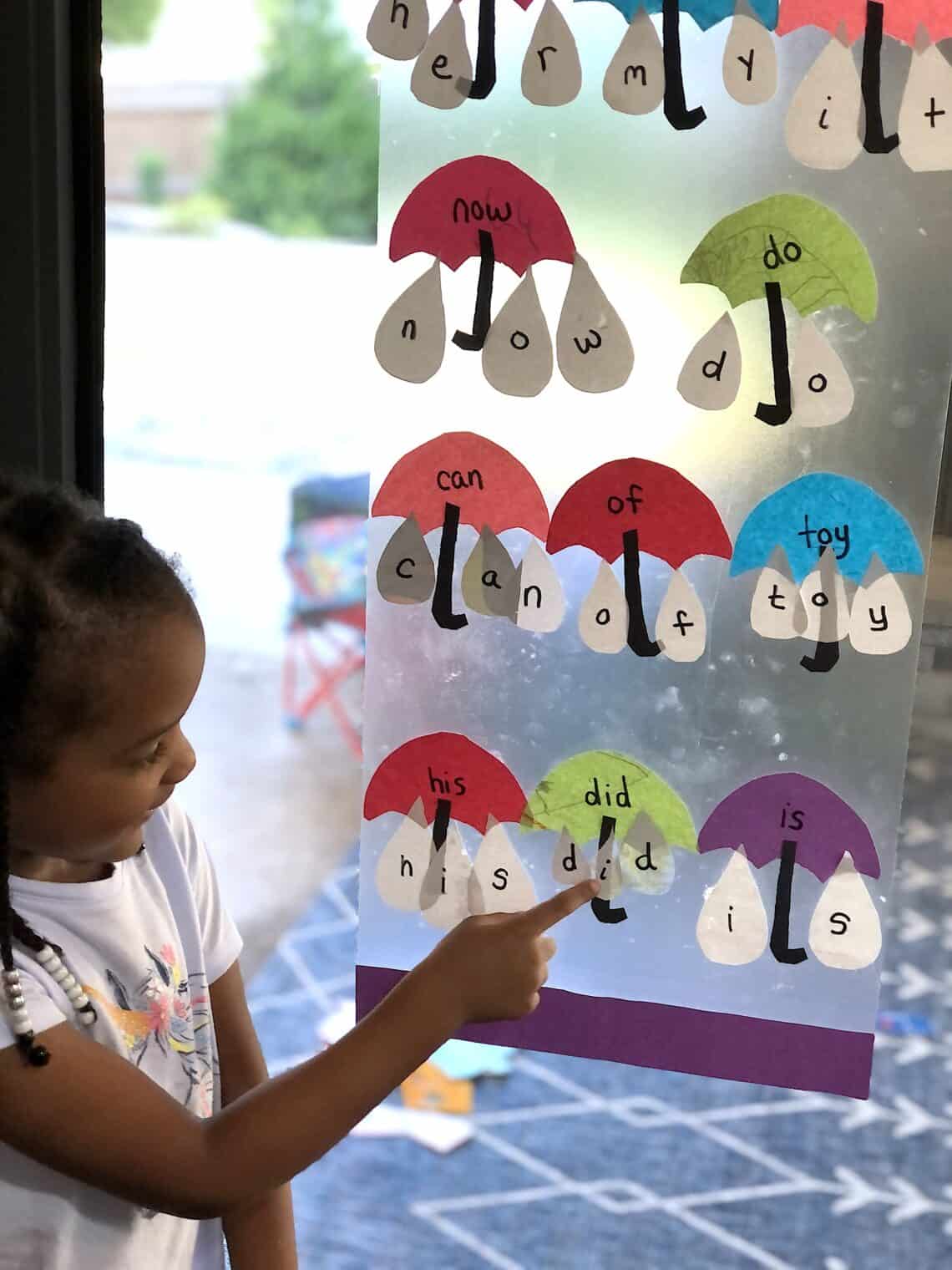 The Best April Showers Preschool Sight Word Activity