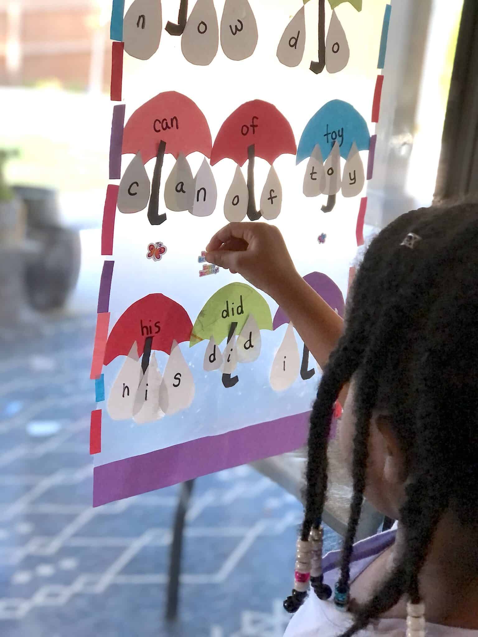 The Best April Showers Preschool Sight Word Activity