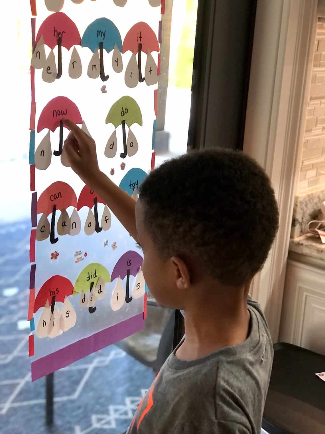 The Best April Showers Preschool Sight Word Activity