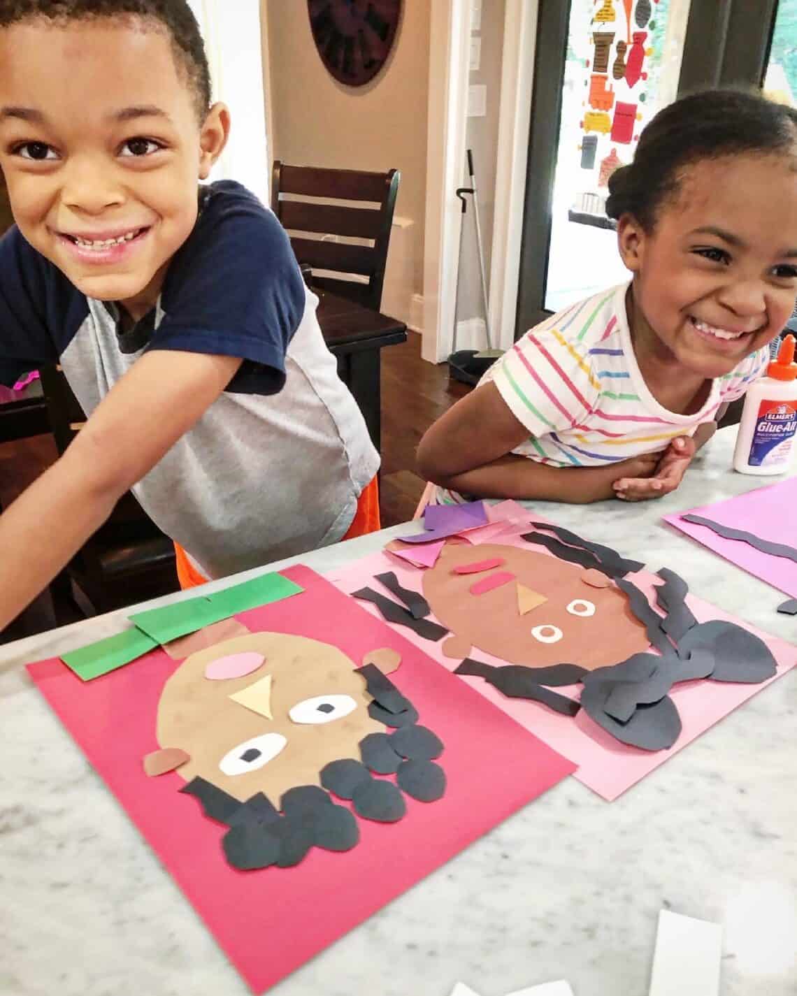 self-portrait-shape-activity-for-kids | Keep Toddlers Busy