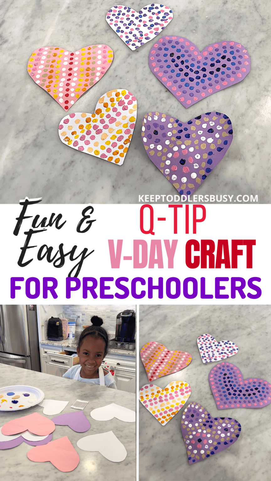 Easy Q-Tip Valentine Activities Your Preschoolers Will Love