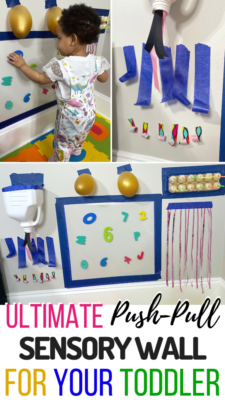 Make The Ultimate Push Pull Sensory Wall For Your Toddler