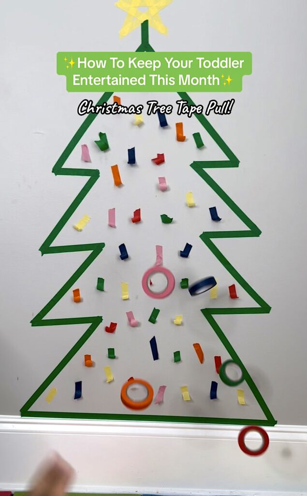 An Easy Christmas Tree Activity Your Toddler Will Love