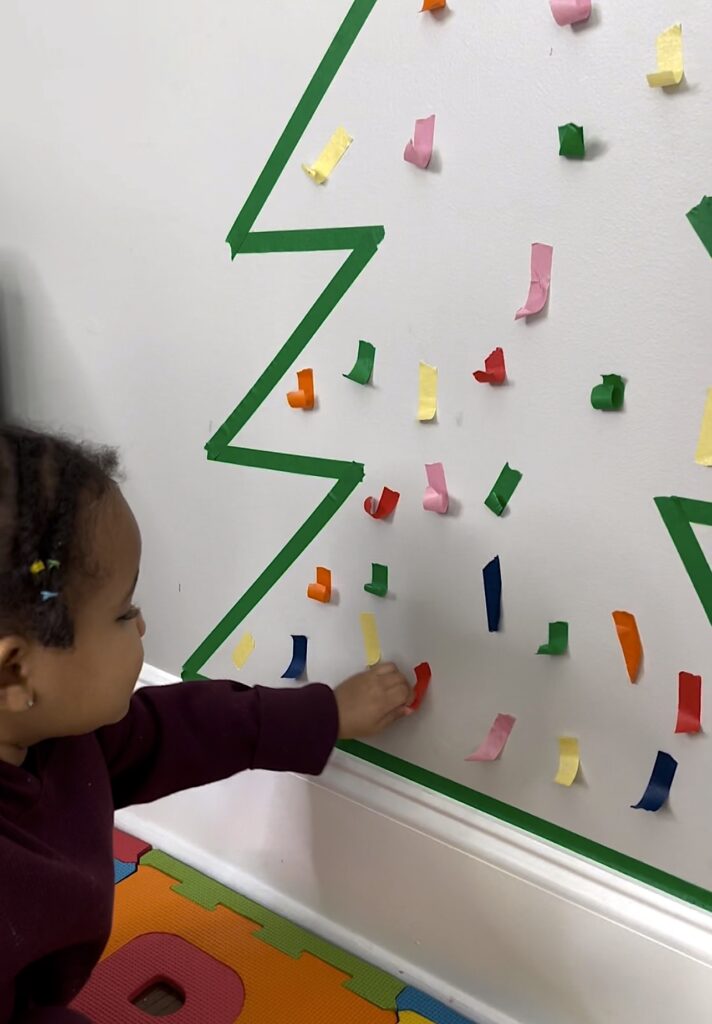 An Easy Christmas Tree Activity Your Toddler Will Love