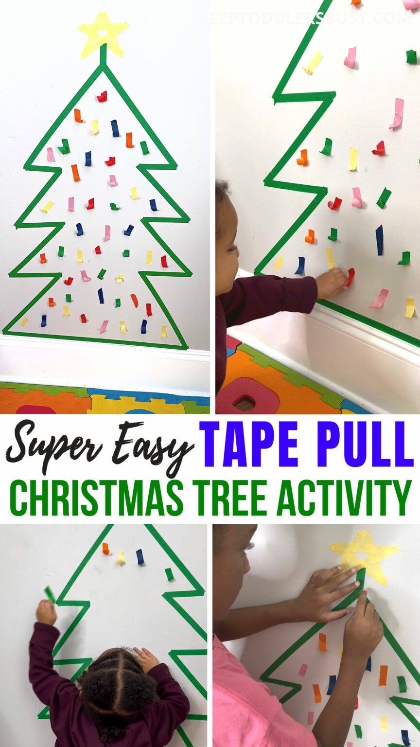 An Easy Christmas Tree Activity Your Toddler Will Love